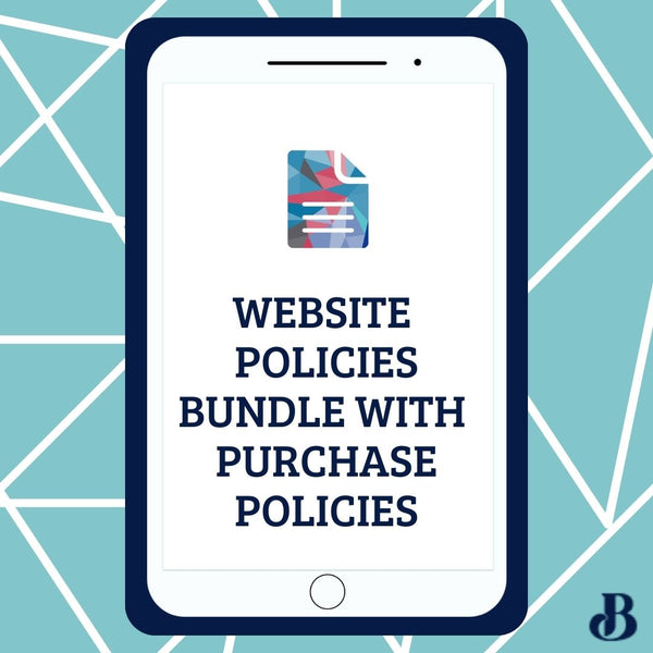 Website Policies Bundle with Purchase Policies | Terms, Privacy ...